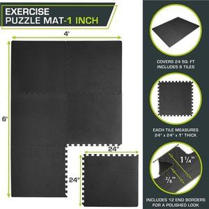 Other | Extra Thick Puzzle Exercise Mat 1 Eva Foam Interlocking Tiles ...